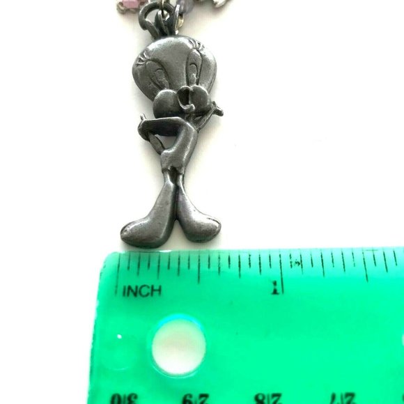 Warner Bros. | Jewelry | Vintage Tweety Bird Pendant Necklace 8 Flower ...